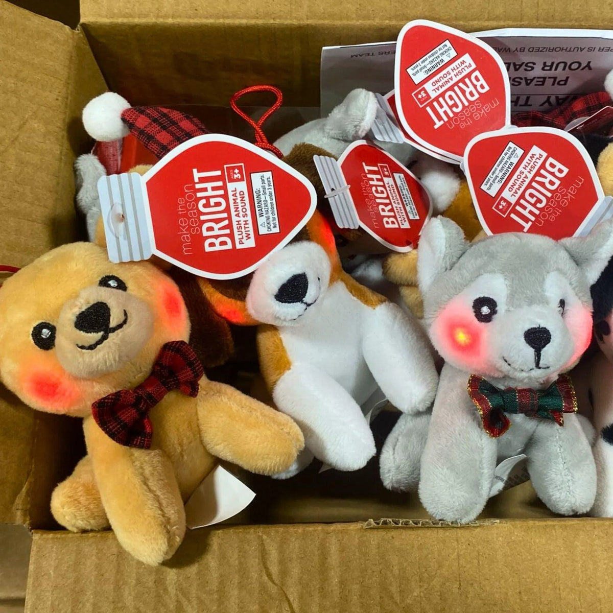 Make The Season Bright Plush Animal | Discount wholesalers inc ...